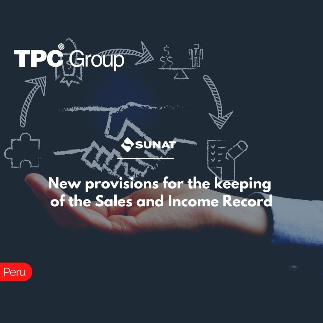 New provisions for the keeping of the Sales and Income Record - TPC Group