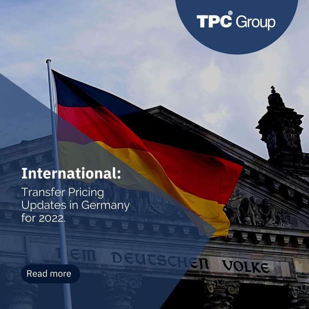 Transfer Pricing Updates in Germany for 2022 - TPC Group