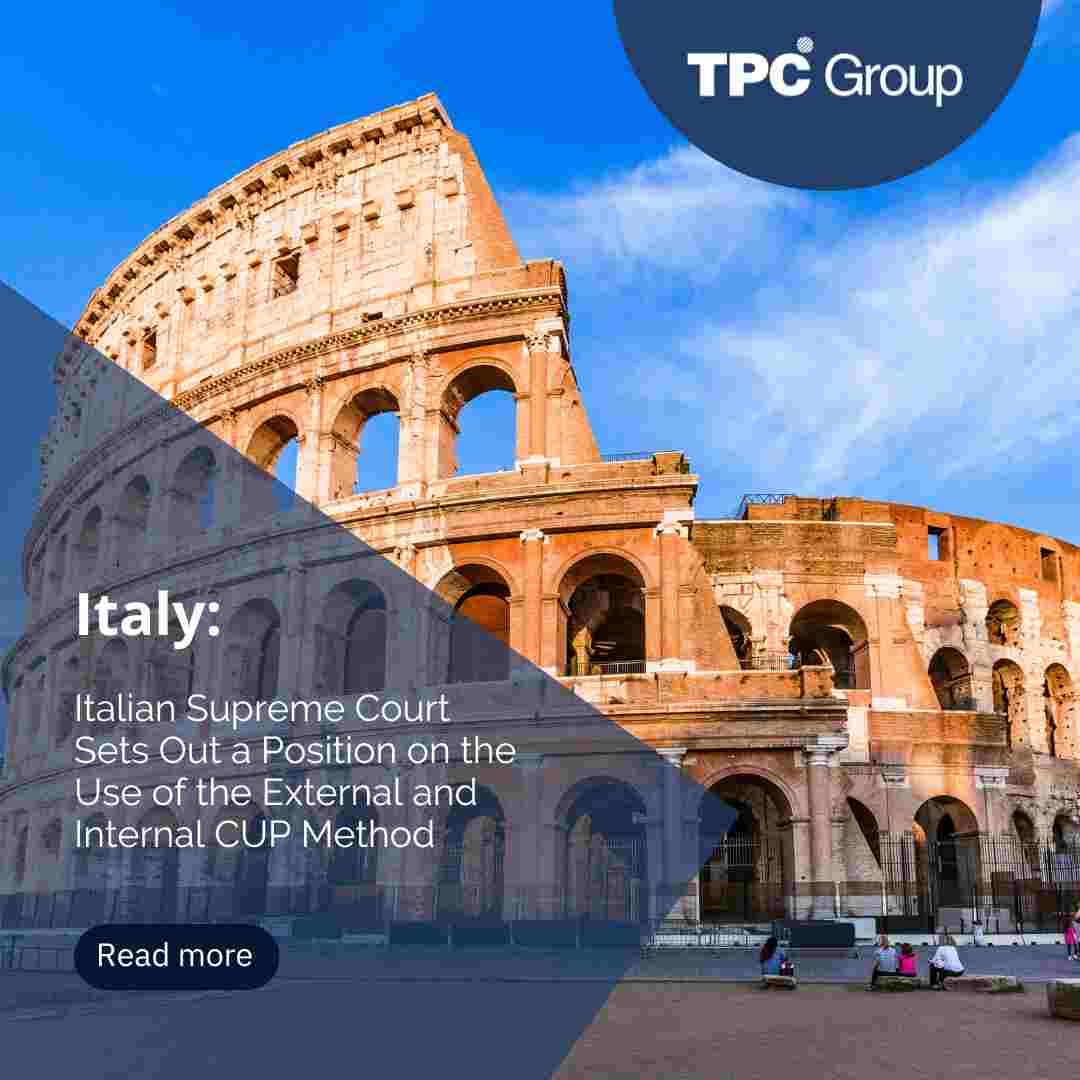Italian Supreme Court on external/internal CUP method