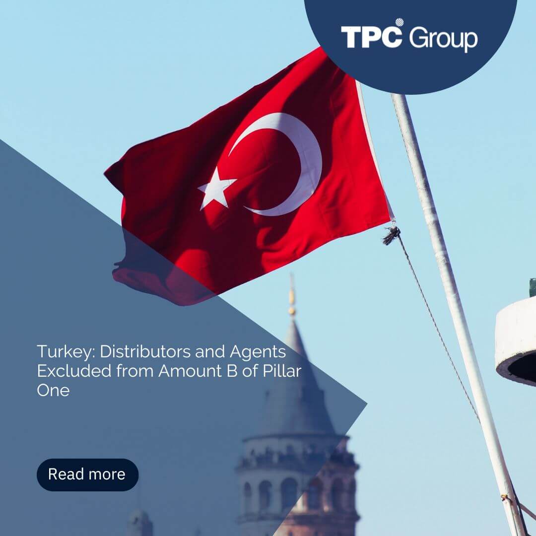 Turkey: Distributors and Agents Excluded from Amount B